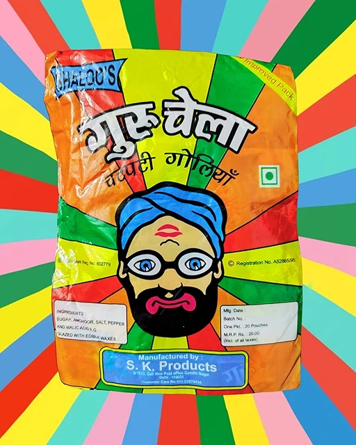 Tasty Guru Chela Candy 10 Pcs | ₹25 | 90s Khatti Meethi Goli