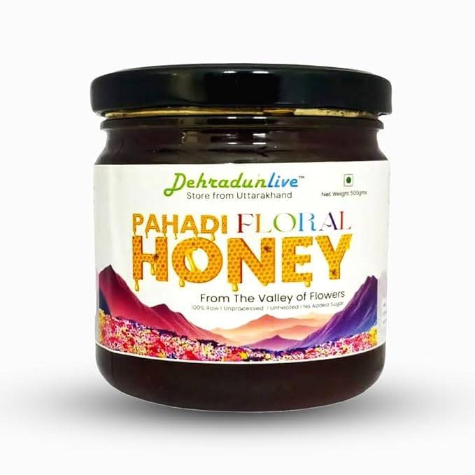 Buy Pahadi Floral Honey/100% Raw and Unprocessed Honey/Uttarakhand Natural Honey/Valley Of ...