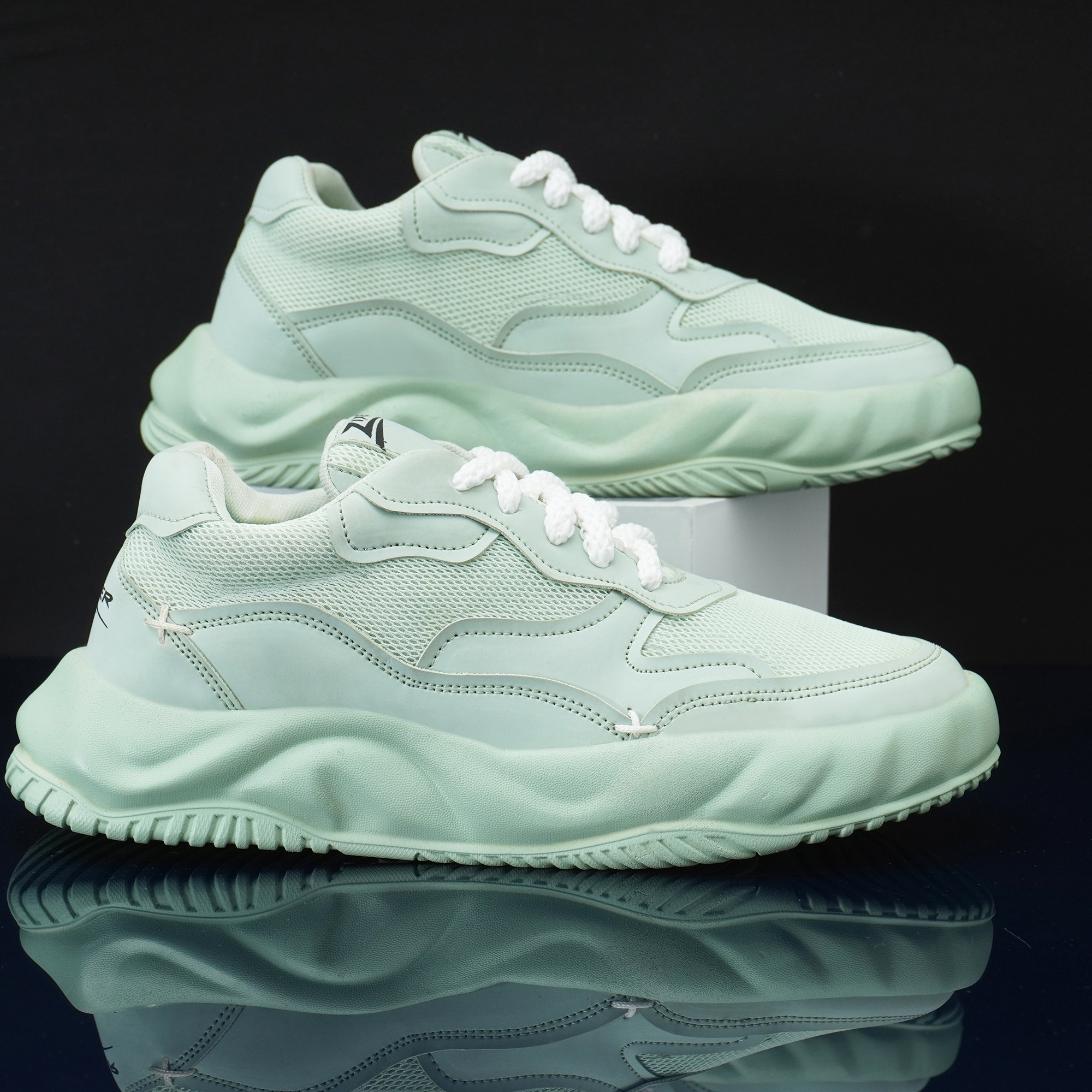 Buy Chunky Colors Street Fashion Sneakers For Men High Ankle Boys Long ...