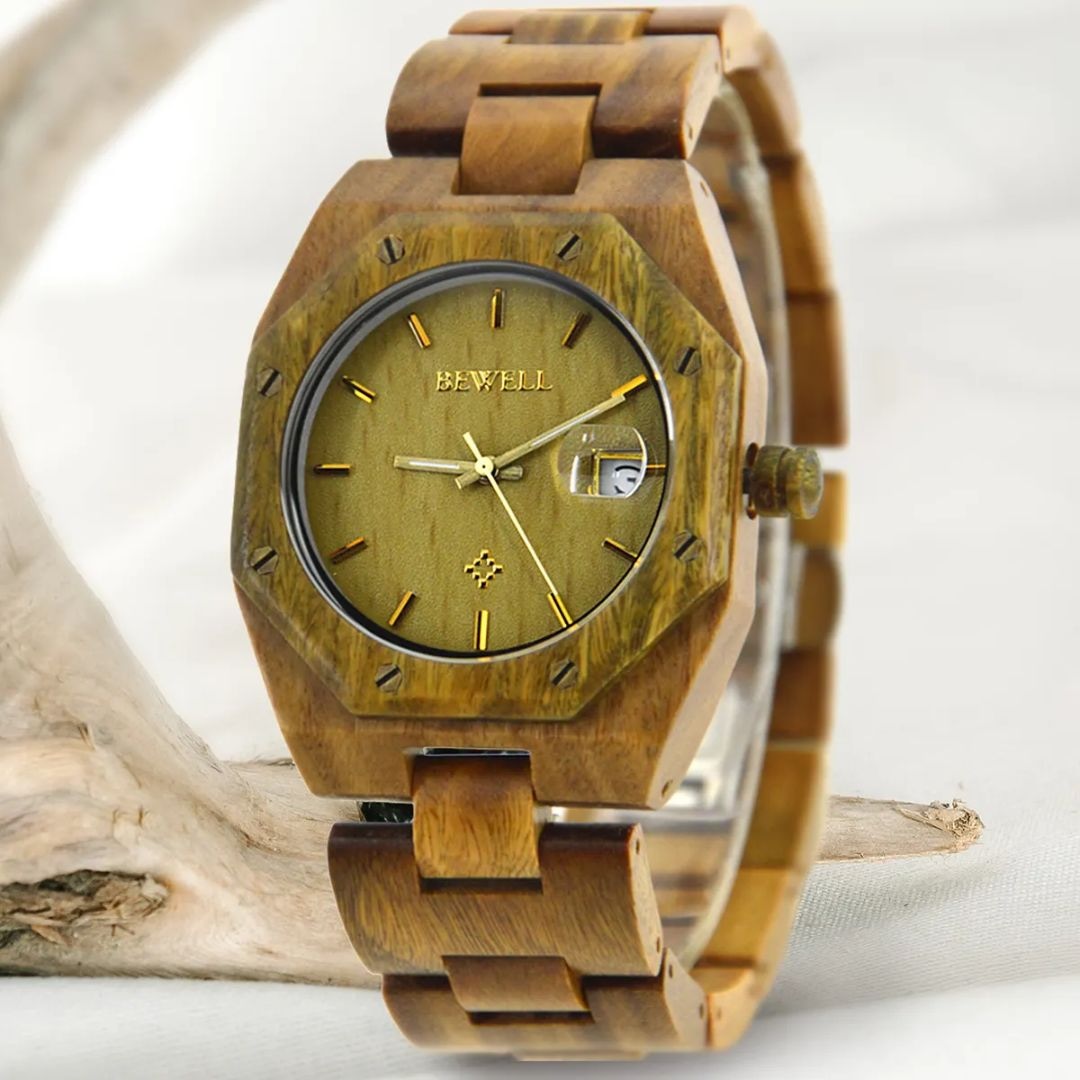 Buy Calmyra - Men's Green Sandalwood Watch | Sacred aura