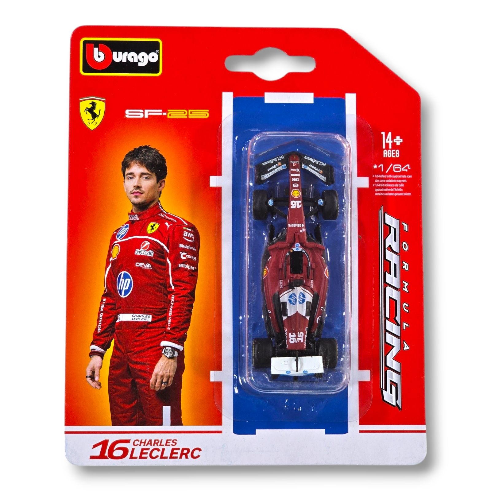 Buy Bburago 1:64 Ferrari SF-25 #16 Charles Leclerc - Official Formula ...