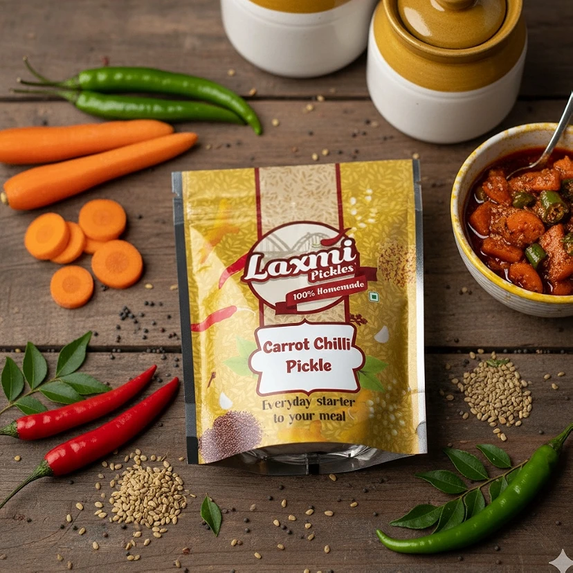 Buy Carrot Chilli Pickle | Laxmi Pickles