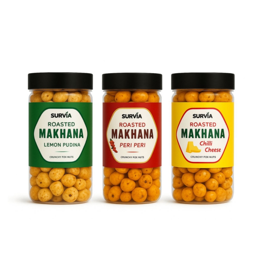 Buy Survia Roasted Makhana Trio Pack | SURVIA FOODS