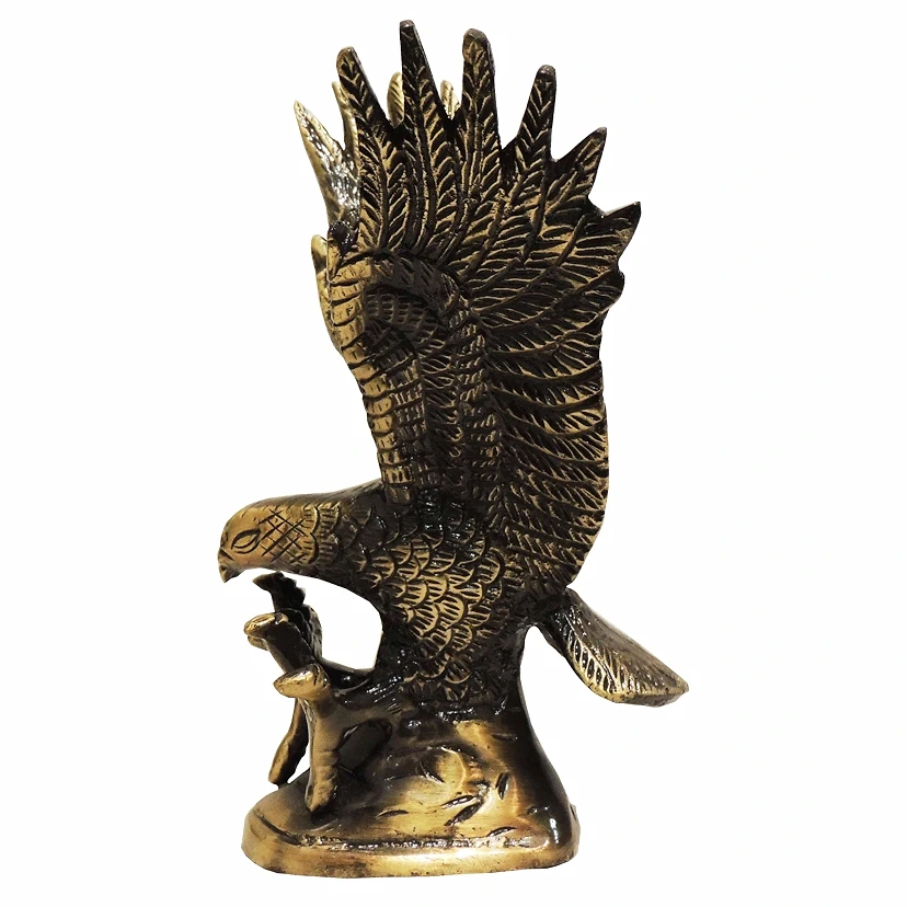 Buy Brass Antique Showpiece Eagle Statue (ANMAS006 Y) | Metal ArtWare ...