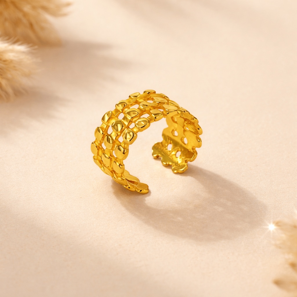 Buy IRAZ 18k Gold Plated, Anti-Tarnish, Stainless Steel, Adjustable ...
