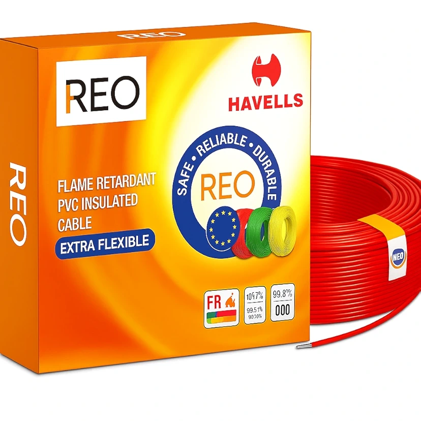 Buy HAVELLS Reo FR PVC 1 sq/mm 90 m Wire | Agarwal Lights
