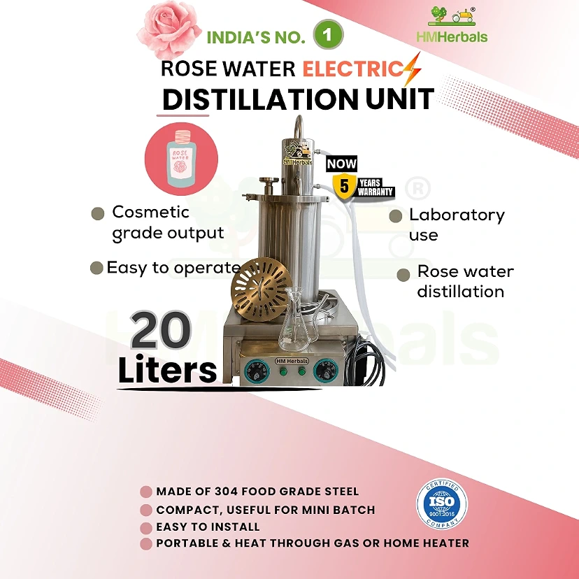 Rose water electric mini distillation unit
