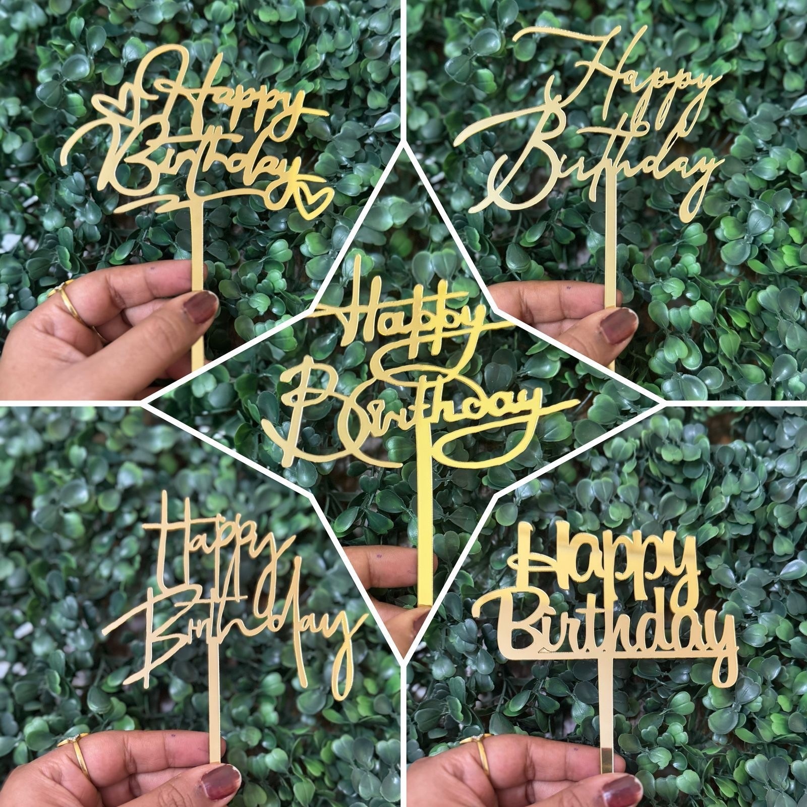 Buy 5inch Acrylic Cake Toppers | DeKrunches