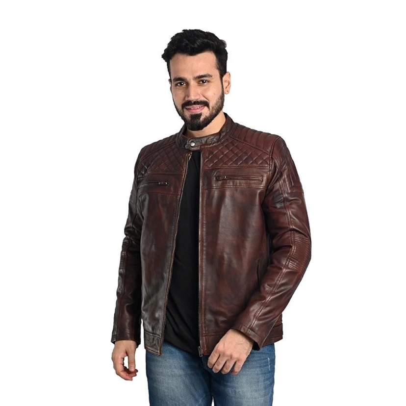 Buy D-Design Leather Jacket by Taj Leather - Men's Fashion Statement ...