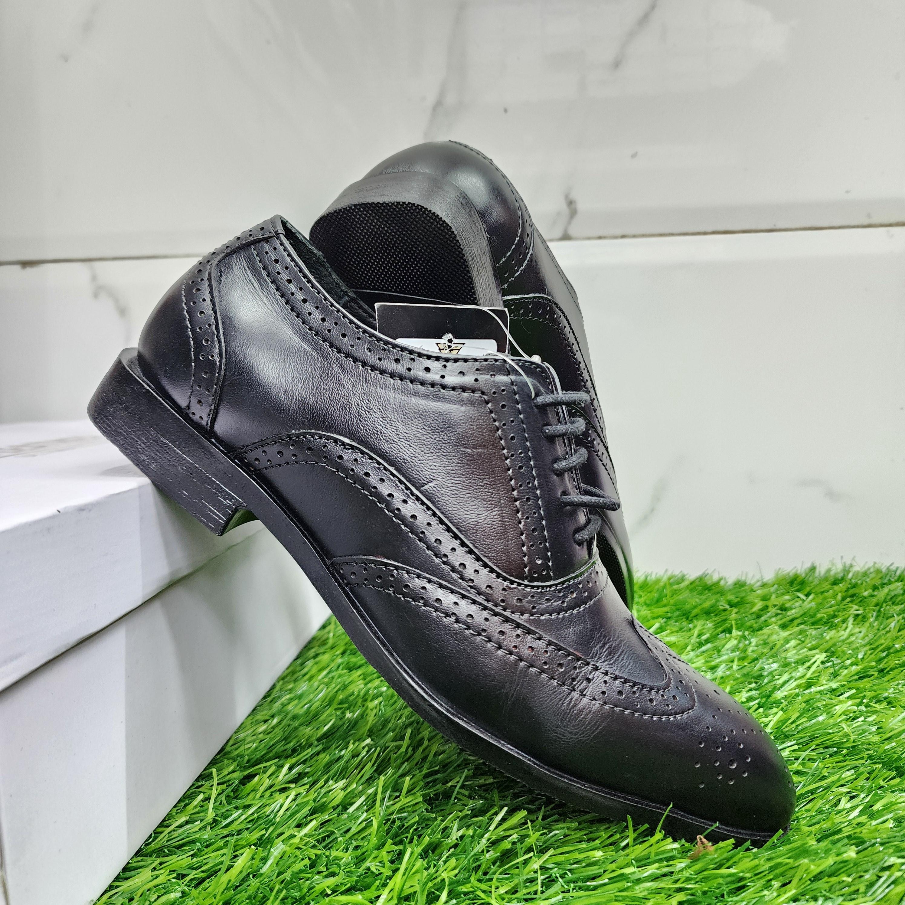 Buy Men's Formal Derby Shoes - Black, Cherry Brown, Tan Brown - Genuine ...