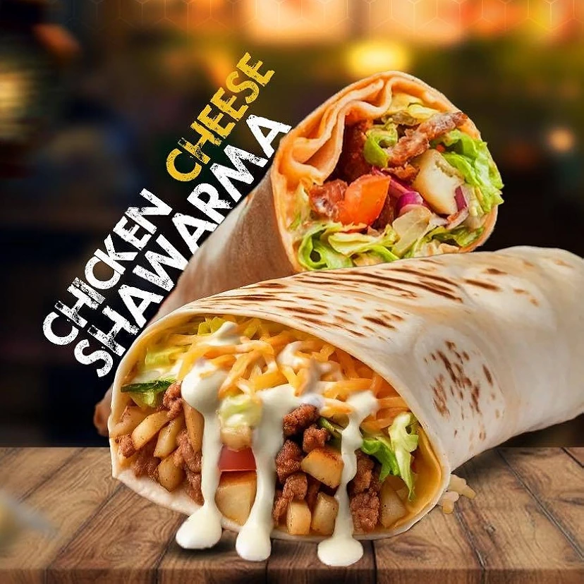 Buy Cheese Chicken Shawarma | Deccan dose