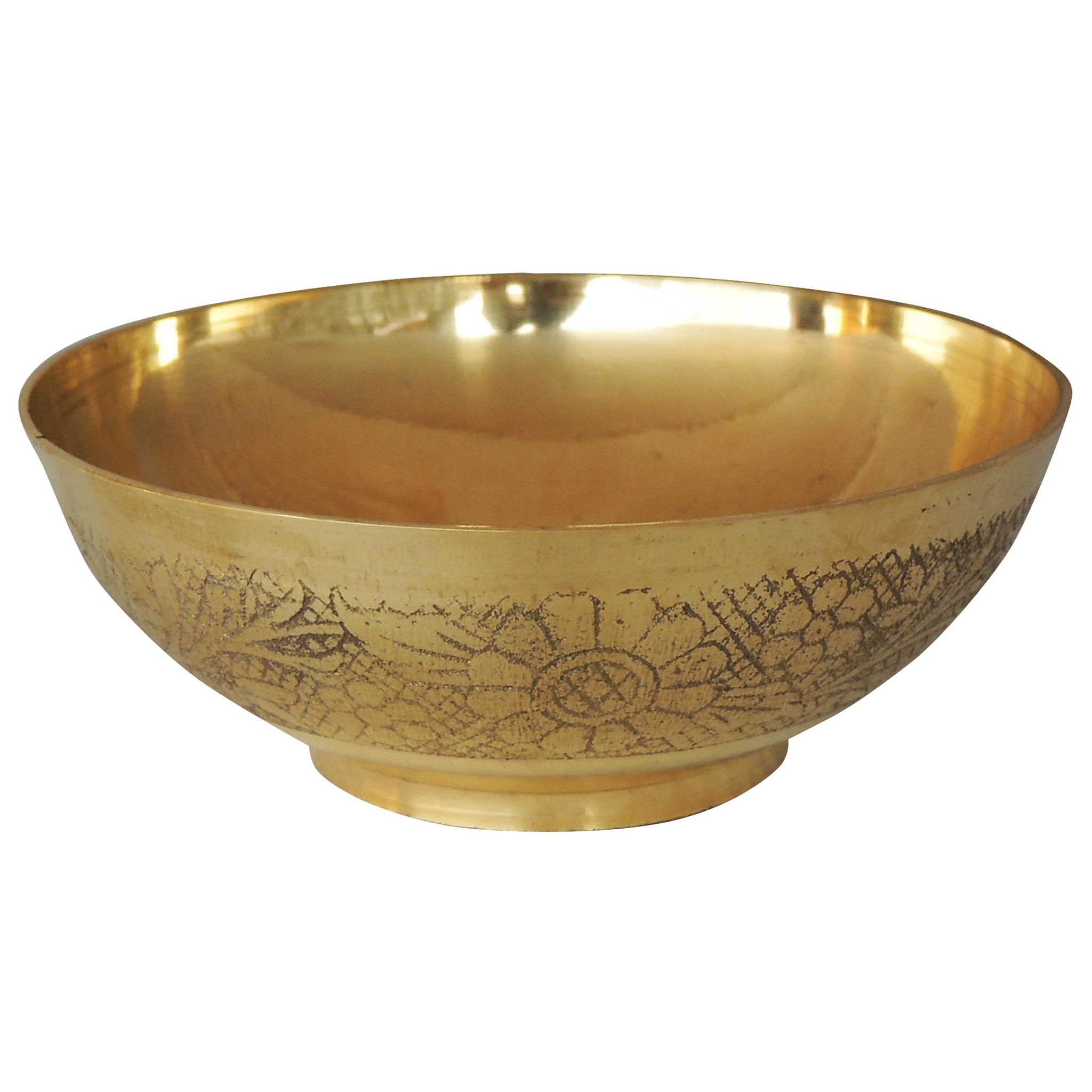 Buy Brass Bowl Katora Embose Medium (ZMAS215 C) | Metal ArtWare Solution