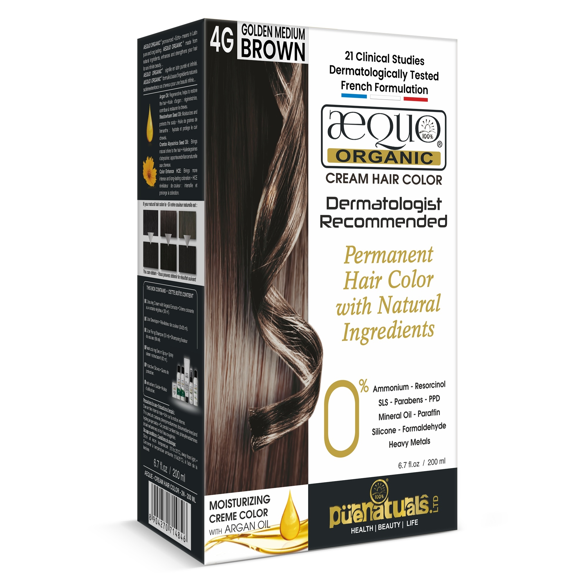 Buy Aequo Organic Unisex Hair Colour – Ammonia-Free Permanent Creme Dye ...