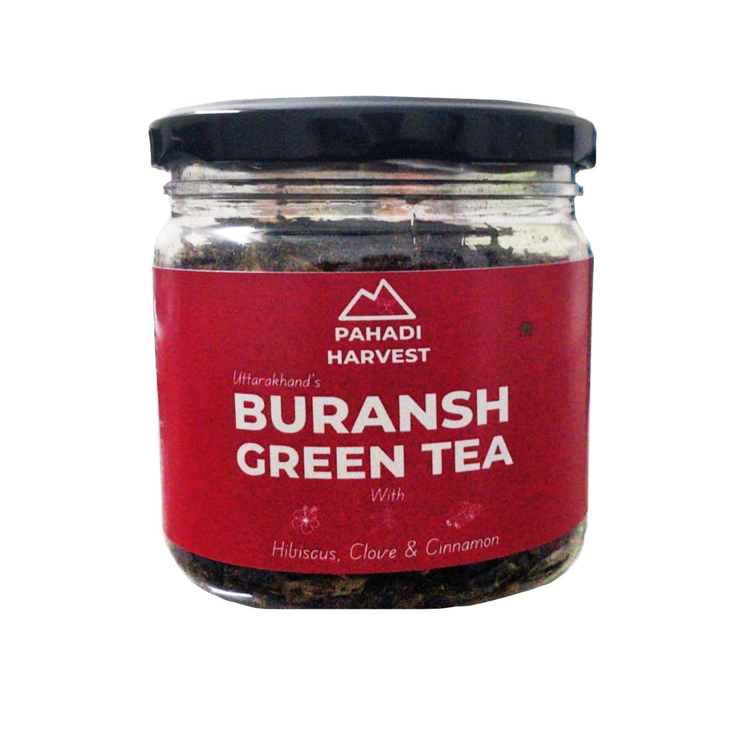 Buy Buransh Green Tea with Hibiscus, Clove and Cinnamon/Rhododendron ...