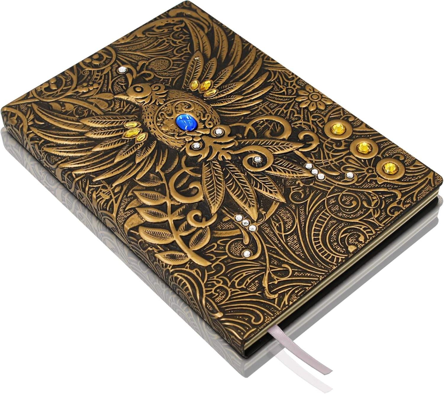 Buy Vintage Handmade 3D Notebook, Antique Leather Journal Writing ...