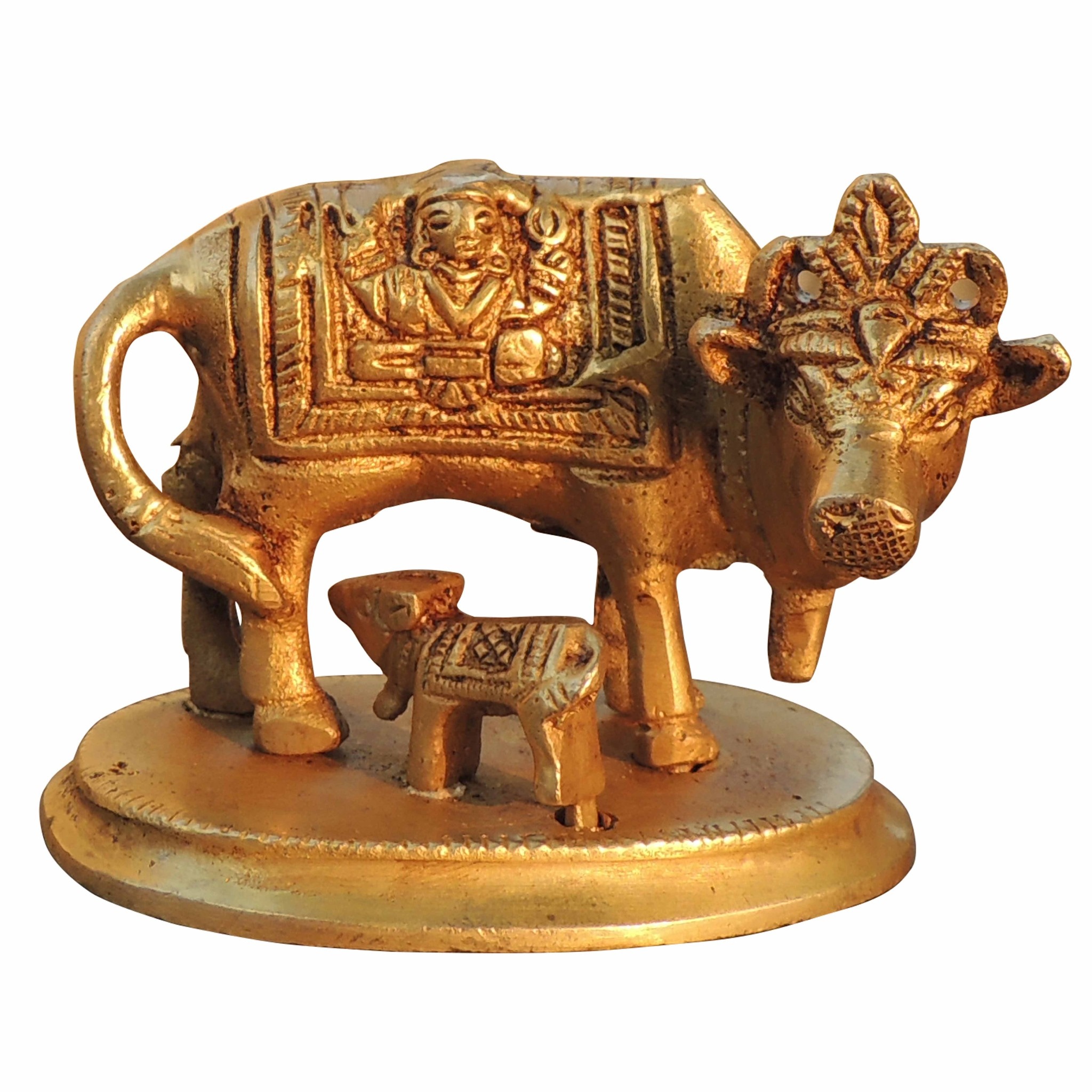 Buy Brass Showpiece Cow & Calf God Idol Statue (BSMAS1471 C) | Metal ...